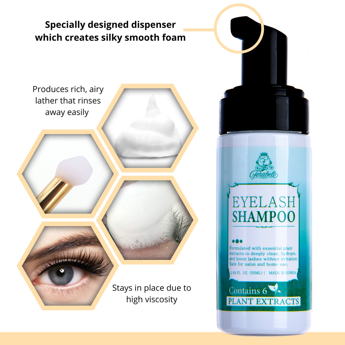 Lash Shampoo for Eyelash Extension – Forabeli